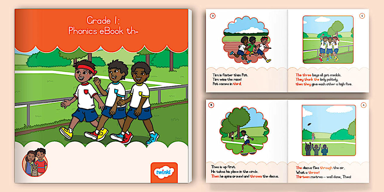 Grade 1 Phonics eBook: th-