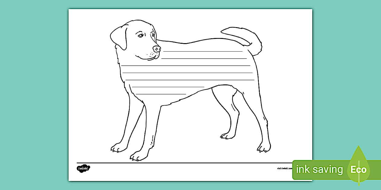 Dog Writing Template