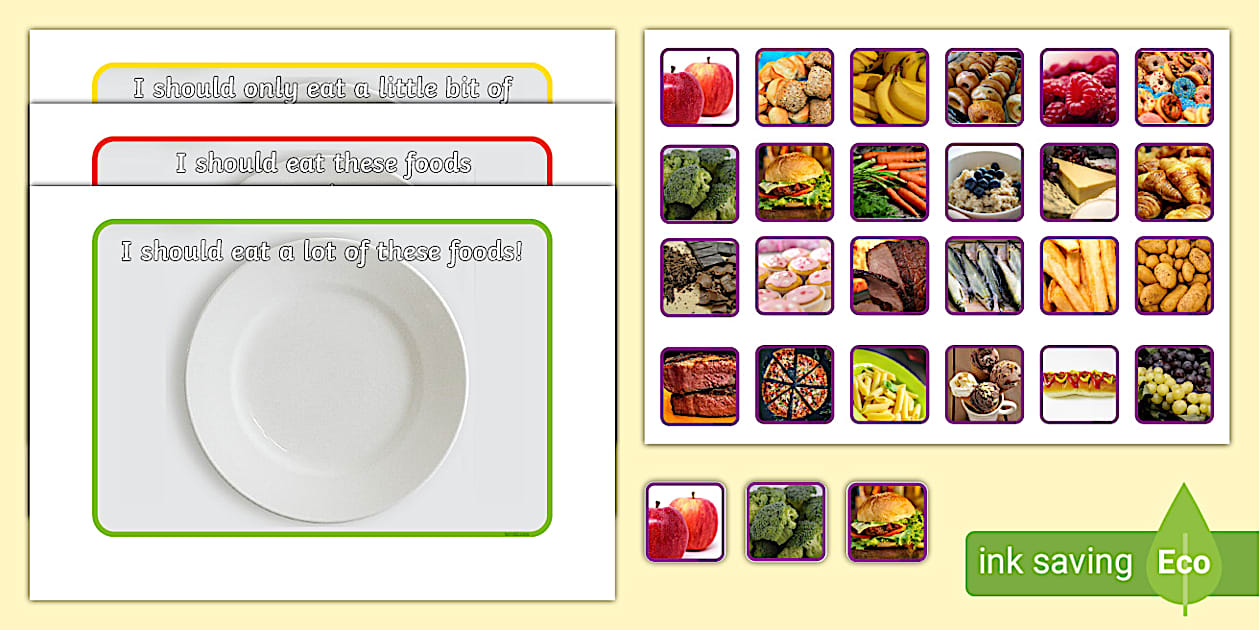 Healthy Eating Sorting Activity - Healthy Eating Photos