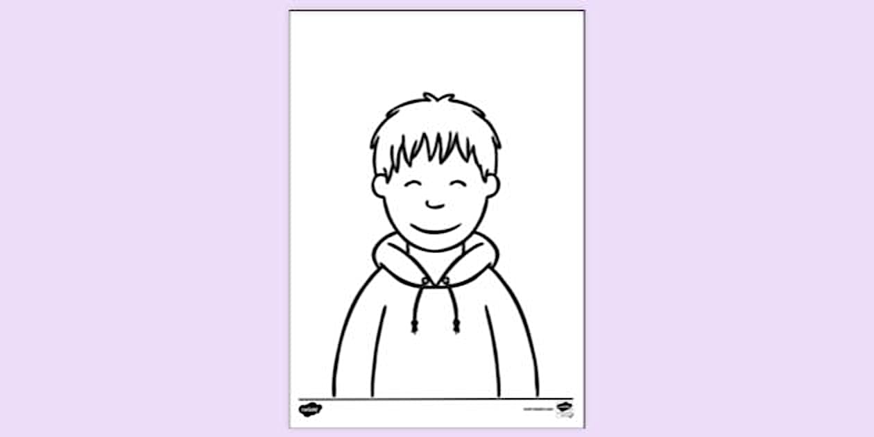 Boy Colouring | Colouring Sheets (teacher made) - Twinkl