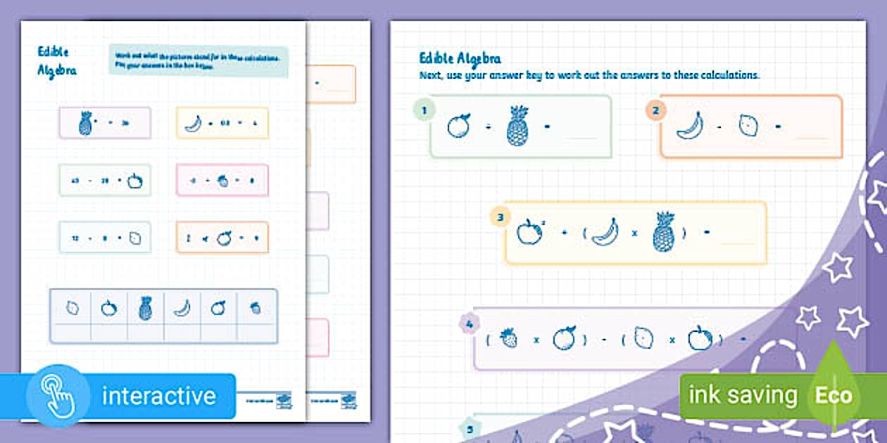 Edible Algebra (Ages 10 - 11) (Teacher-Made) - Twinkl