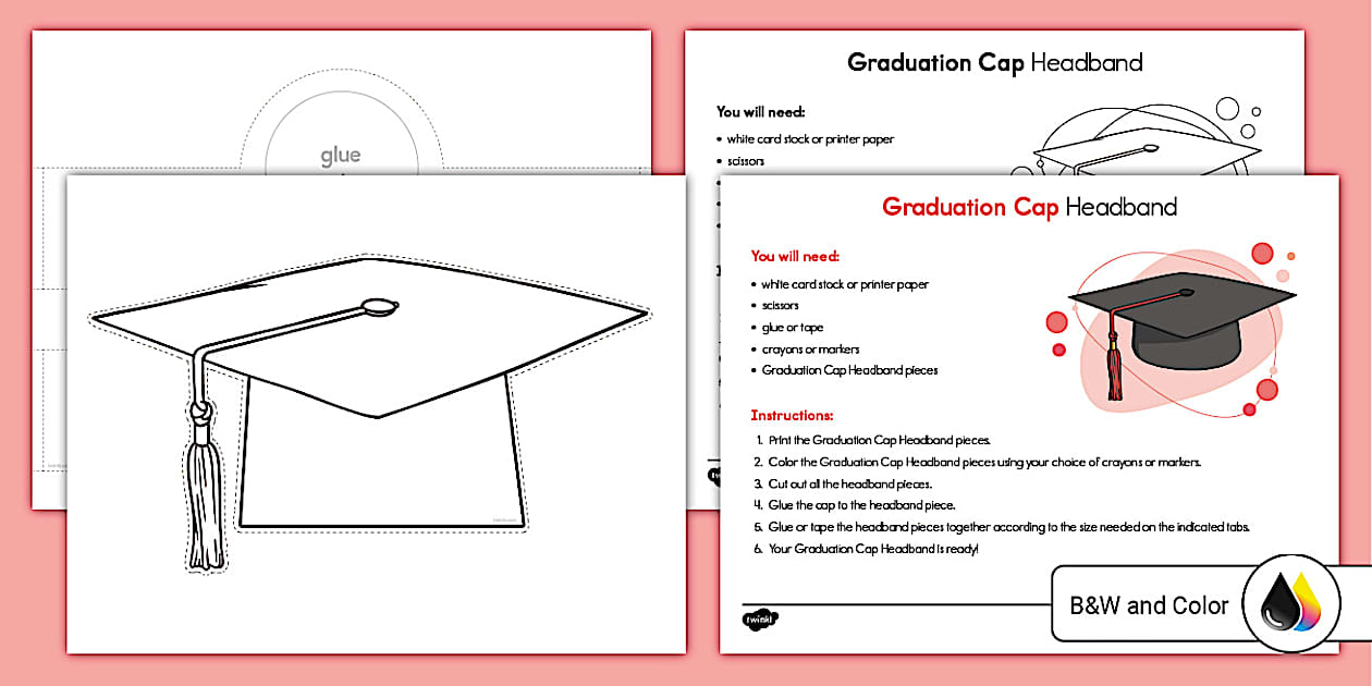 Graduation Cap Headband Craft