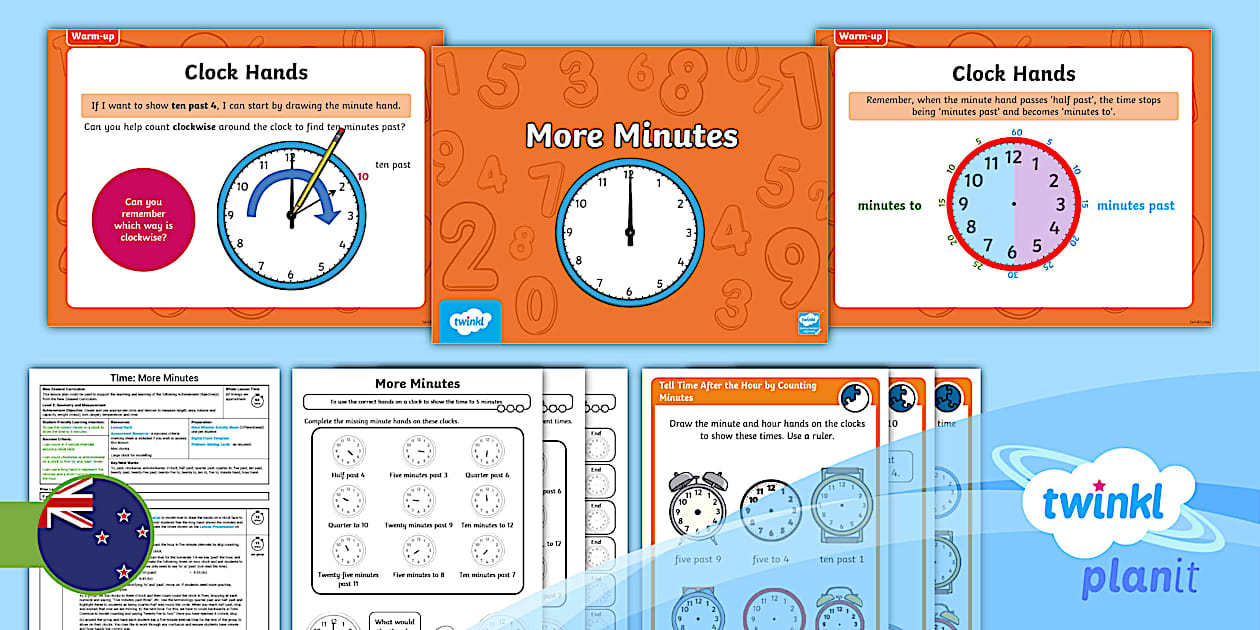 Level 2 Time: Tell Time After the Hour by Counting Minutes Lesson 4