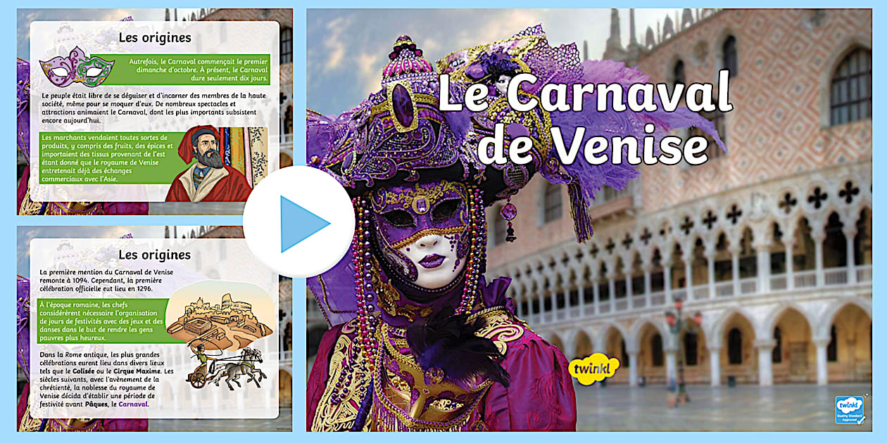 Powerpoint : Le Carnaval de Venise (teacher made) - Twinkl