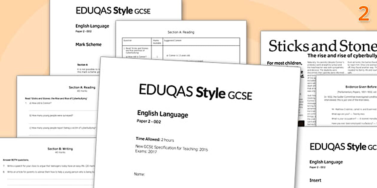 Eduqas Lang Paper 2: Extracts & Questions - Child Cruelty