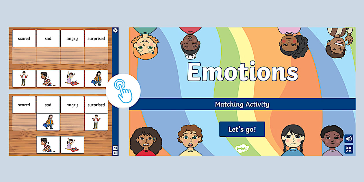 Emotions Interactive Matching Activity (teacher made)