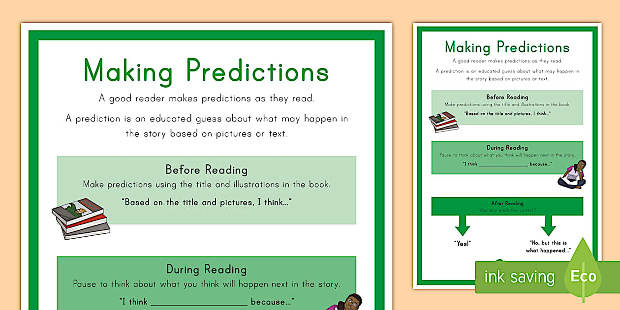 Making Predictions Poster (Hecho por educadores) - Twinkl