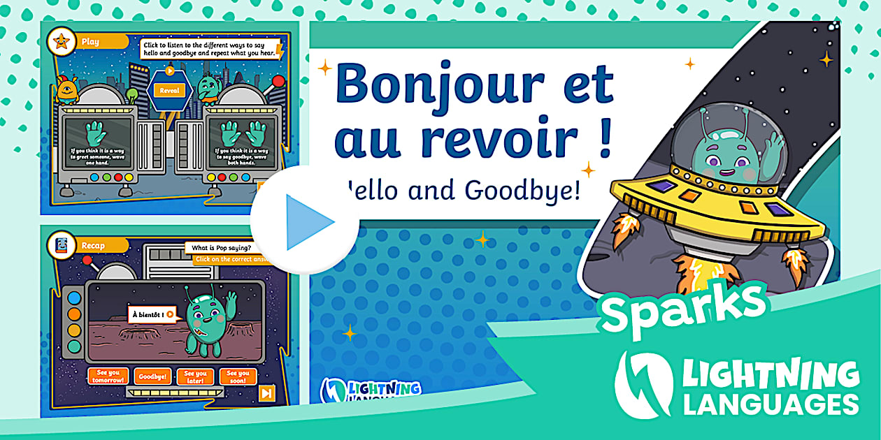 👉 Languages | French | Sparks | Greetings PowerPoint 3
