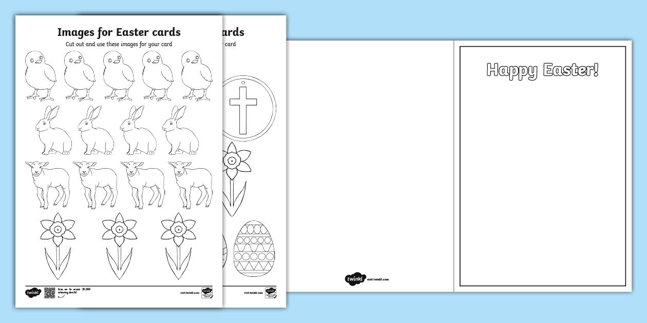 Easter Card Templates Free - EYFS (teacher made) - Twinkl