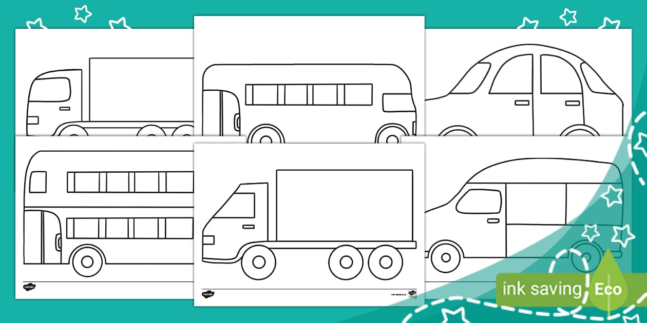 My First Vehicles Colouring Pack (teacher made) - Twinkl