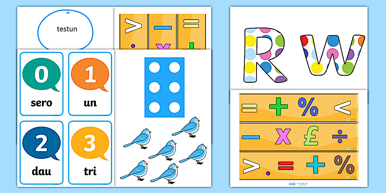 Pecyn Arddangosfa Rwy'n Gallu Cyfri i 10 (teacher made)