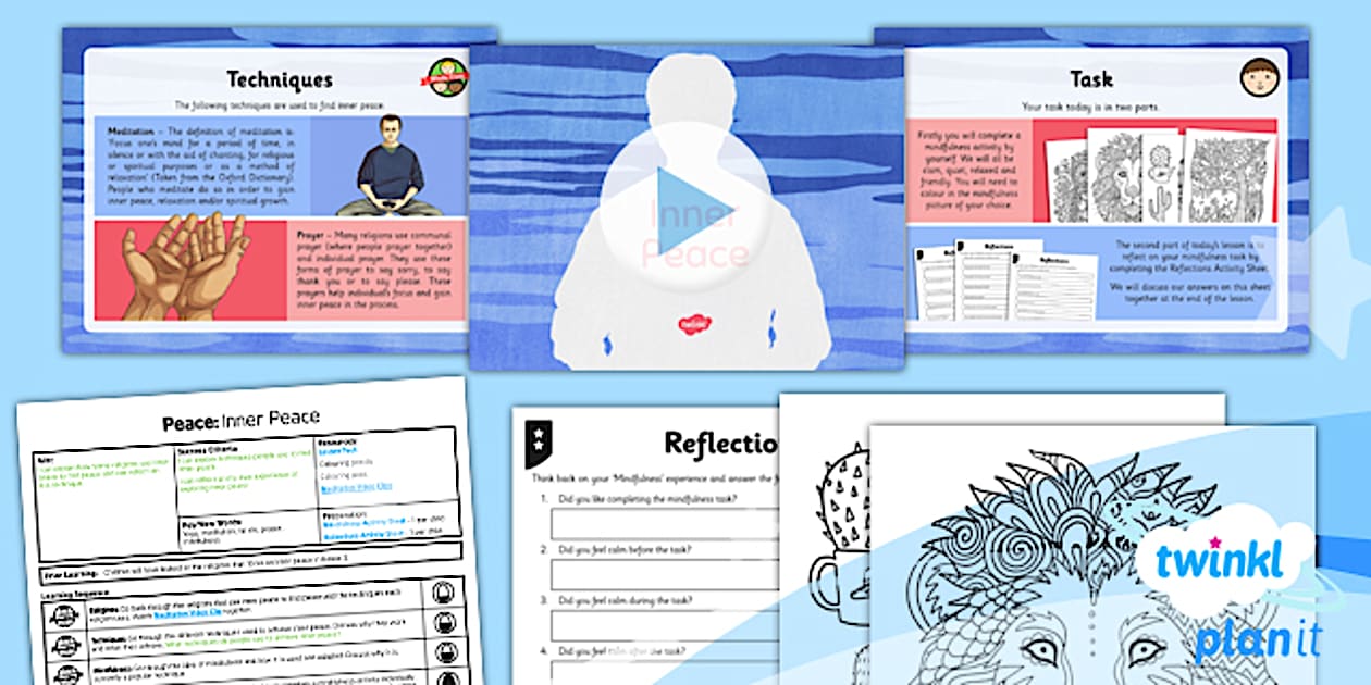 RE: Peace: Inner Peace Year 5 Lesson Pack 4 (teacher made)