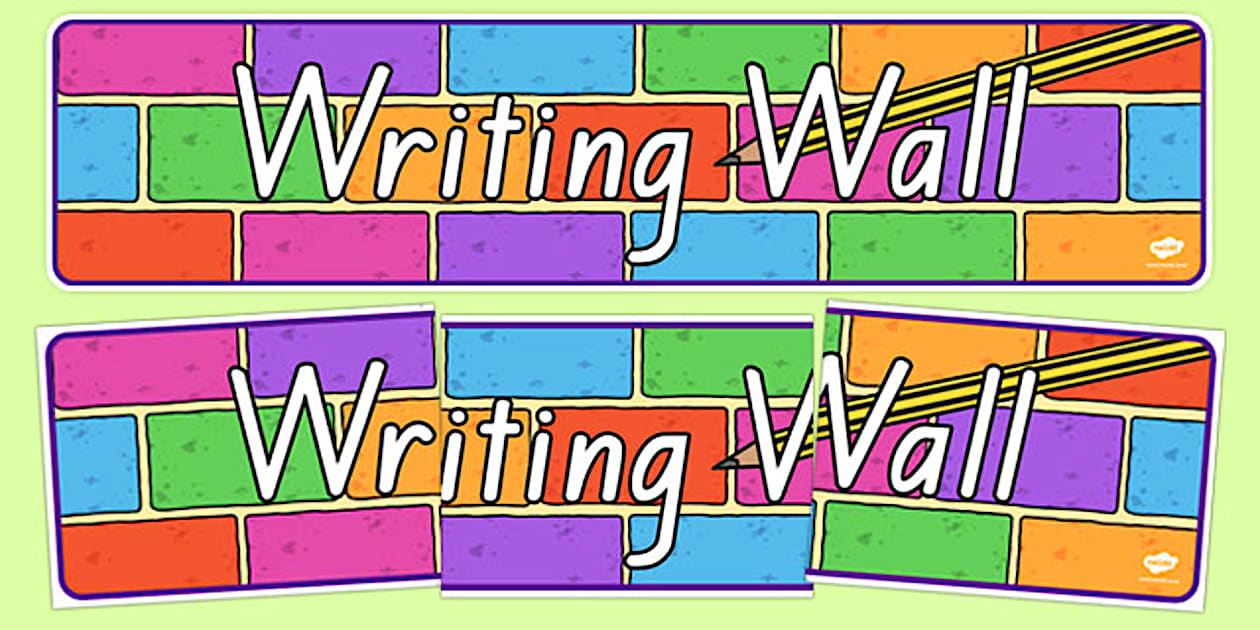 Writing Wall Display Banner NZ Font (teacher made) - Twinkl