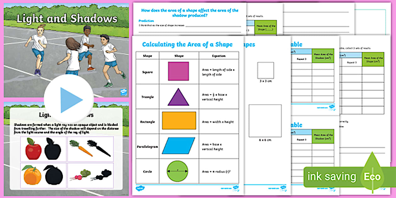 KS2 Shadows Investigation Activity Pack (teacher made)