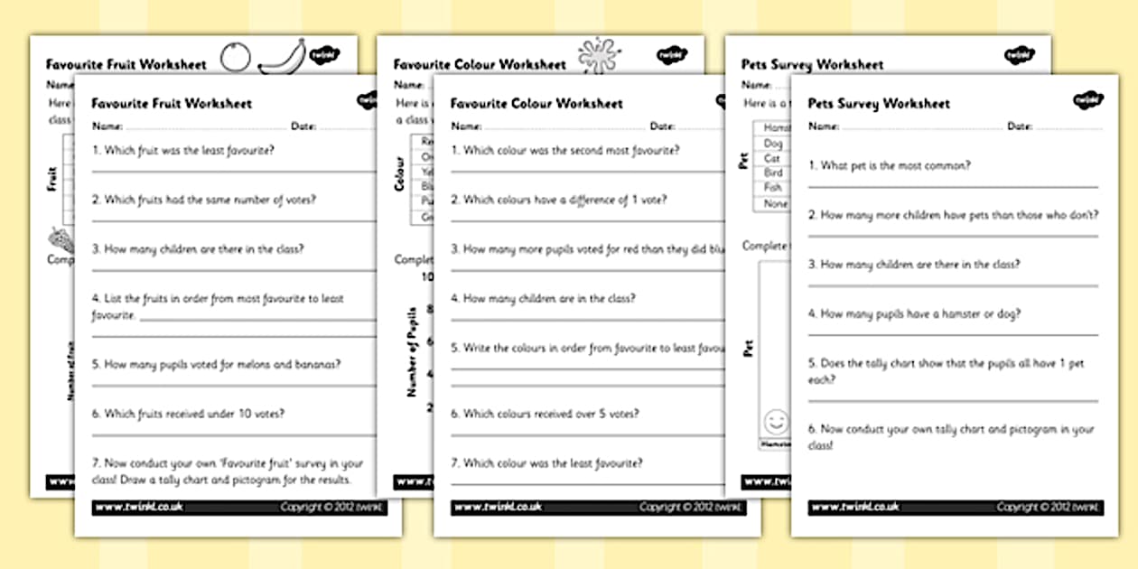 Data Management | Grade 3 Data Handling Pack | Twinkl Math