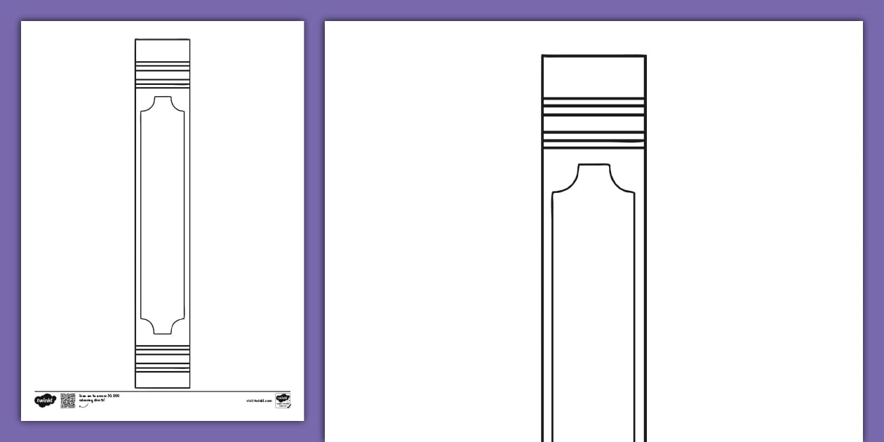 Book Spine Colouring Sheet | Colouring Sheets (teacher made)
