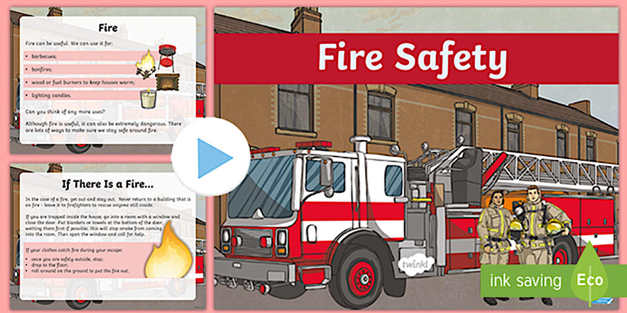 KS2 Fire Safety PowerPoint (Teacher-Made) - Twinkl