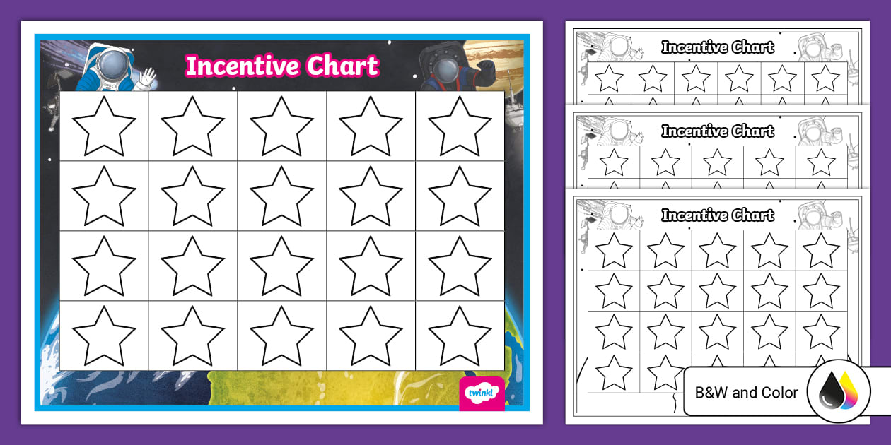 Space Theme Incentive Chart