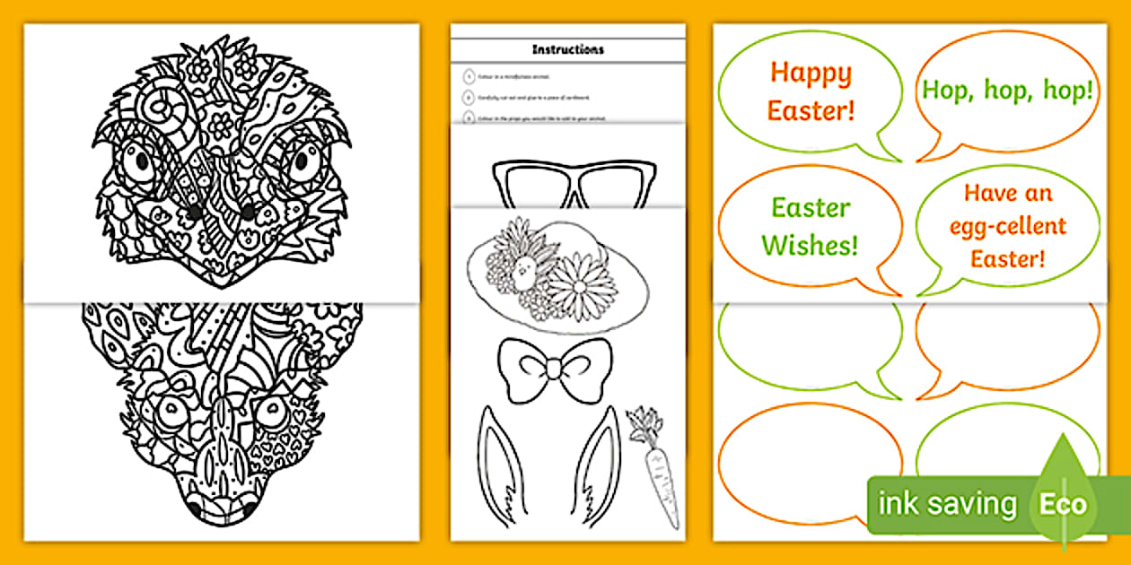 Easter Mindfulness Australian Animals Craft Activity