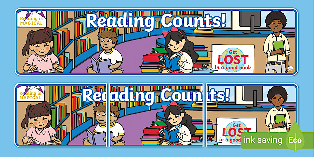 Reading Counts Display Banner (teacher made) - Twinkl
