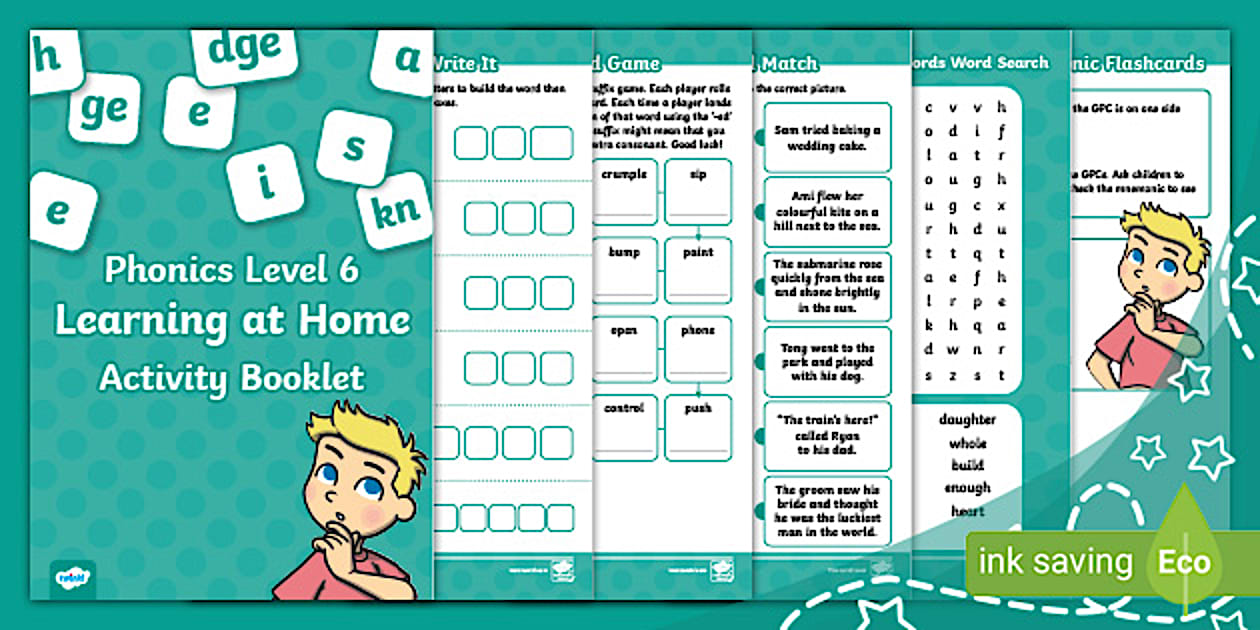 Phonics Phase 6/Level 6 Learning at Home Activity Booklet