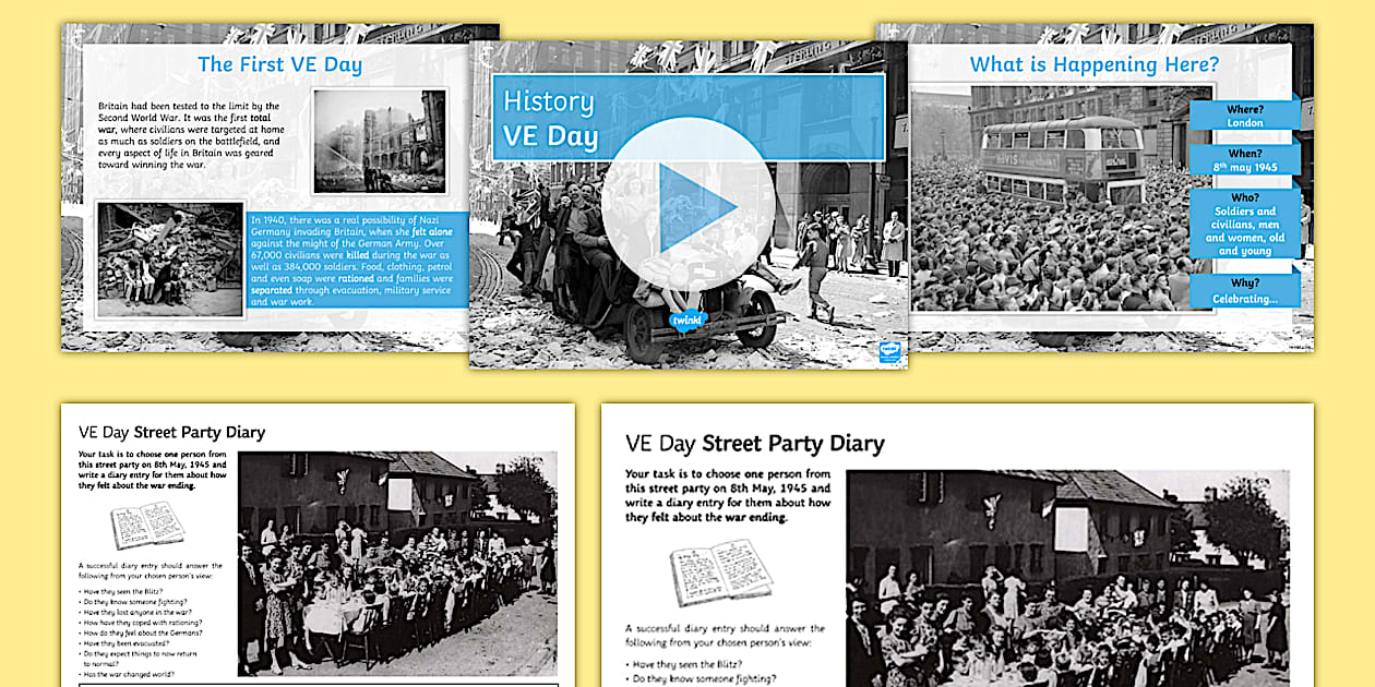 VE Day PowerPoint Pack - Secondary - Event (teacher made)