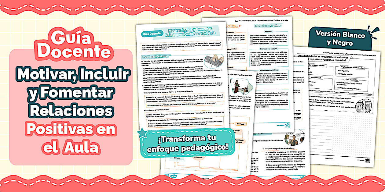 Guía Docente | Planificación | Motivación | Relaciones Aula