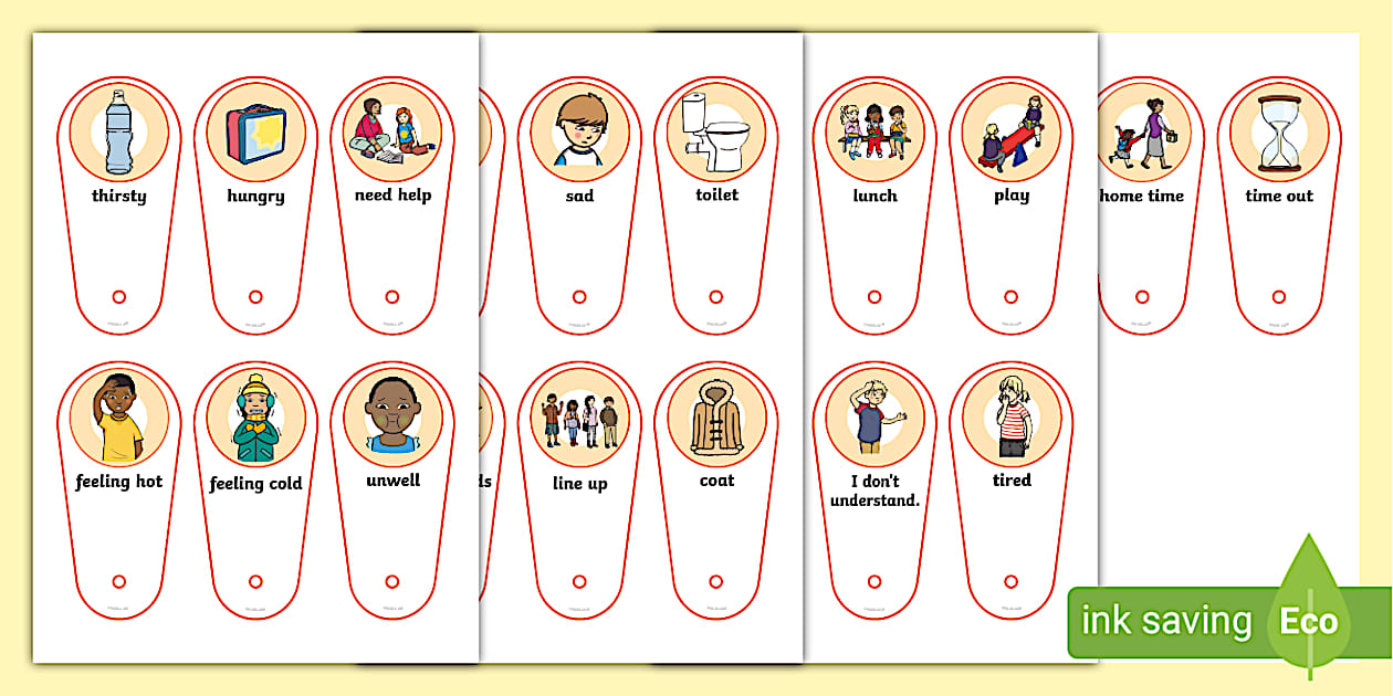 Daily Routine Communication Fans - SEN - Twinkl Inclusion