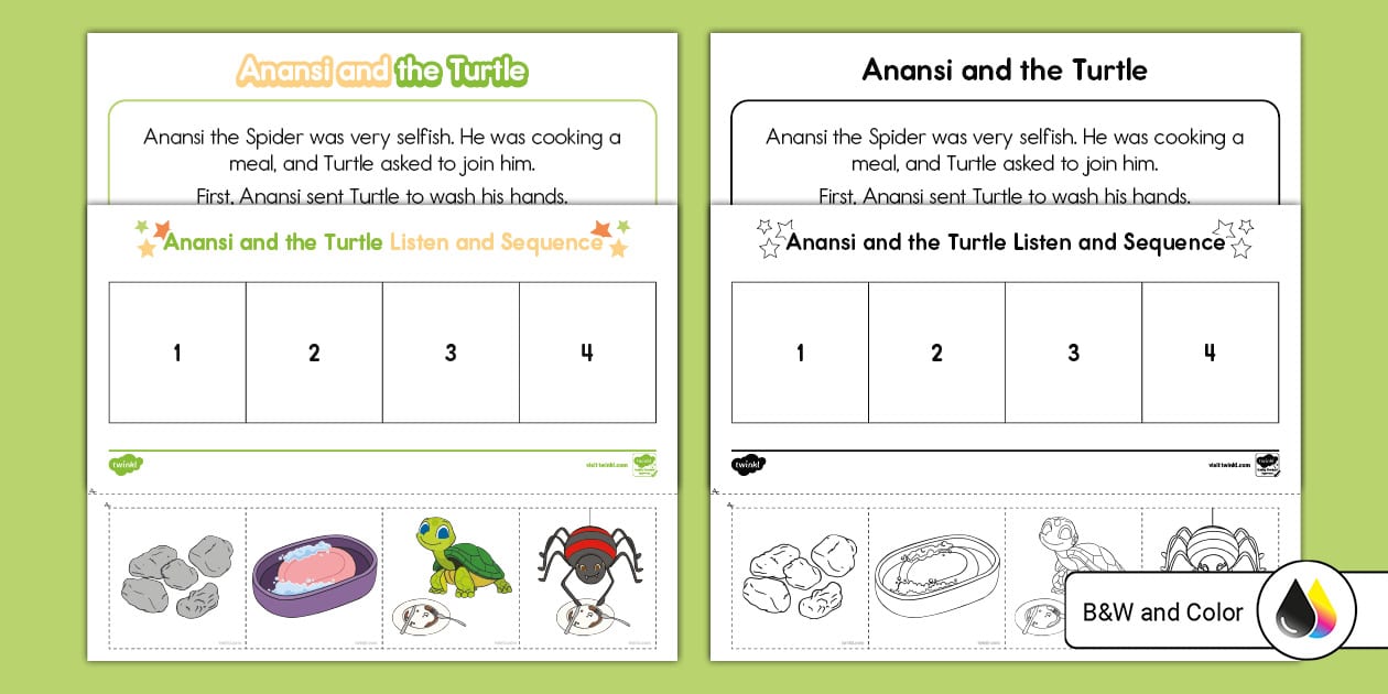 Anansi and the Turtle Activity | ELA | Twinkl USA - Twinkl