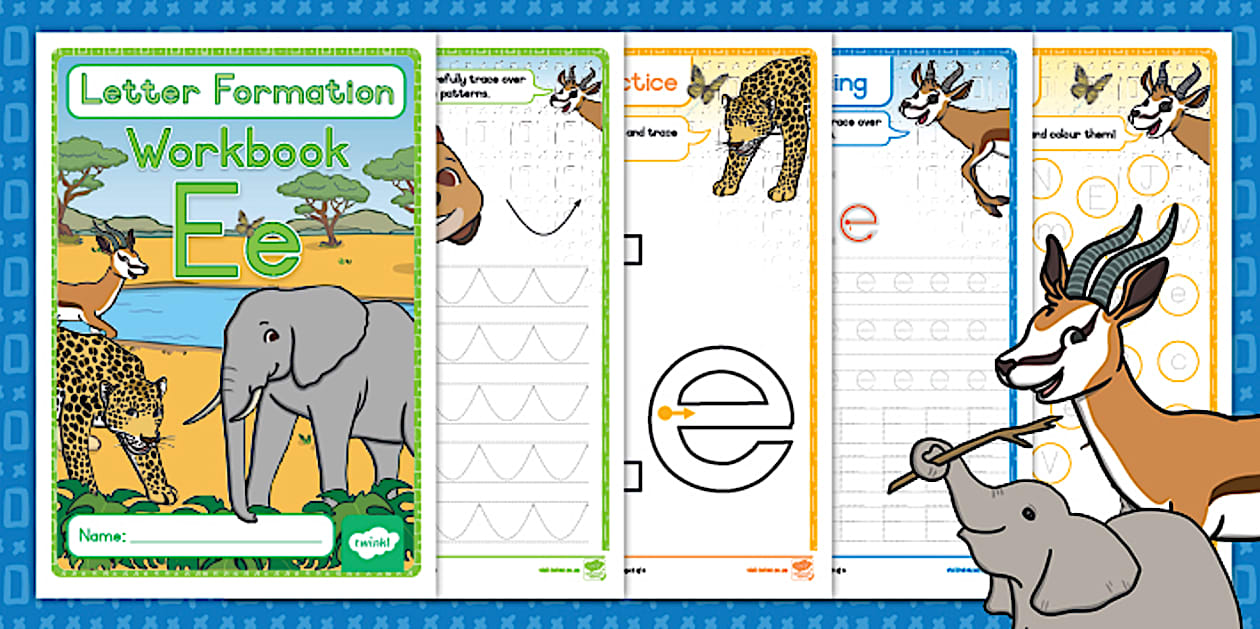 Grade 1 Letter Formation Workbook - Ee (teacher made)