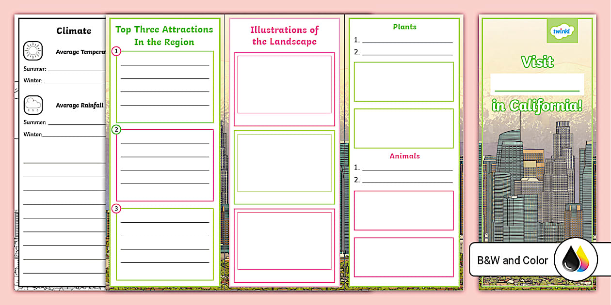 California Travel Brochure Project (teacher made) - Twinkl