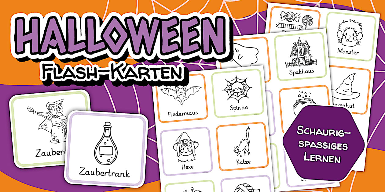 Halloween - Flash-Karten