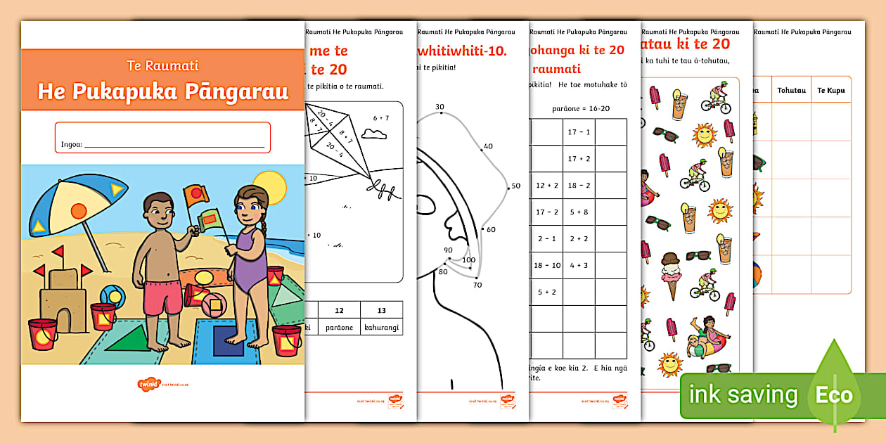 Te Raumati Tau 1 - He Pukapuka Pāngarau (teacher made)