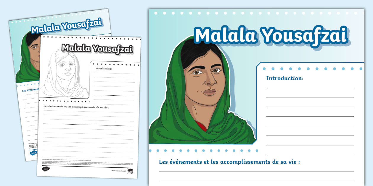 Biographie : Tout sur Malala Yousafzai - Twinkl