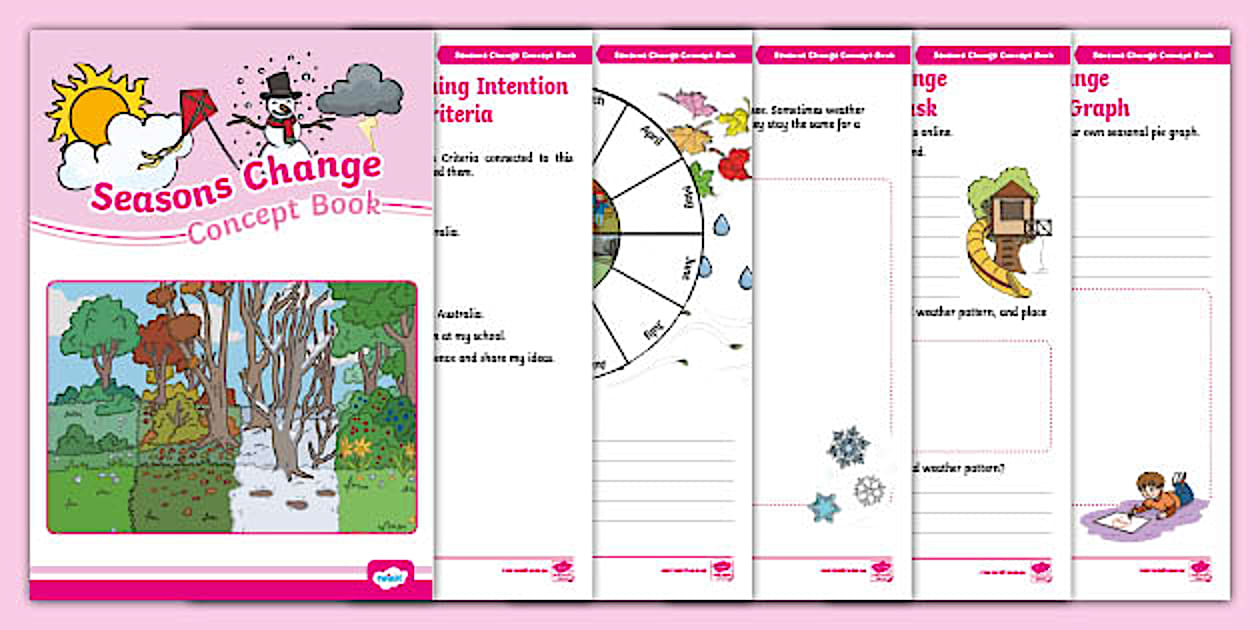 Seasons Change Concept Book (Hecho por educadores) - Twinkl