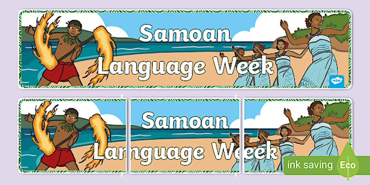 Samoan Language Week Display Banner (teacher made) - Twinkl
