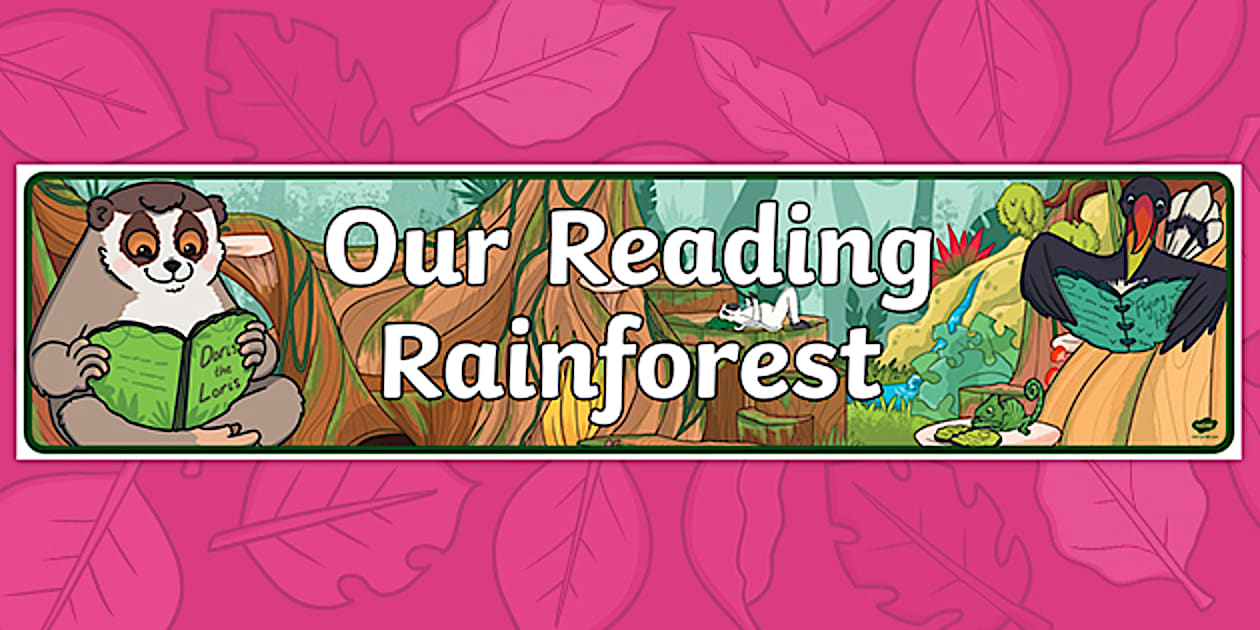 Our Reading Rainforest Display Banner (teacher made)
