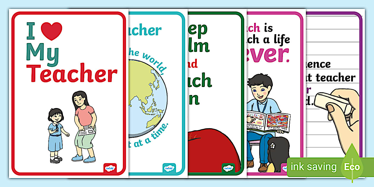 Singapore Teacher Appreciation Posters (Teacher-Made)
