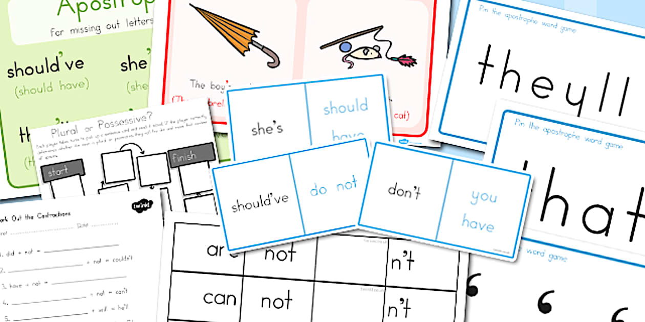 Apostrophe Resource Pack (teacher made) - Twinkl