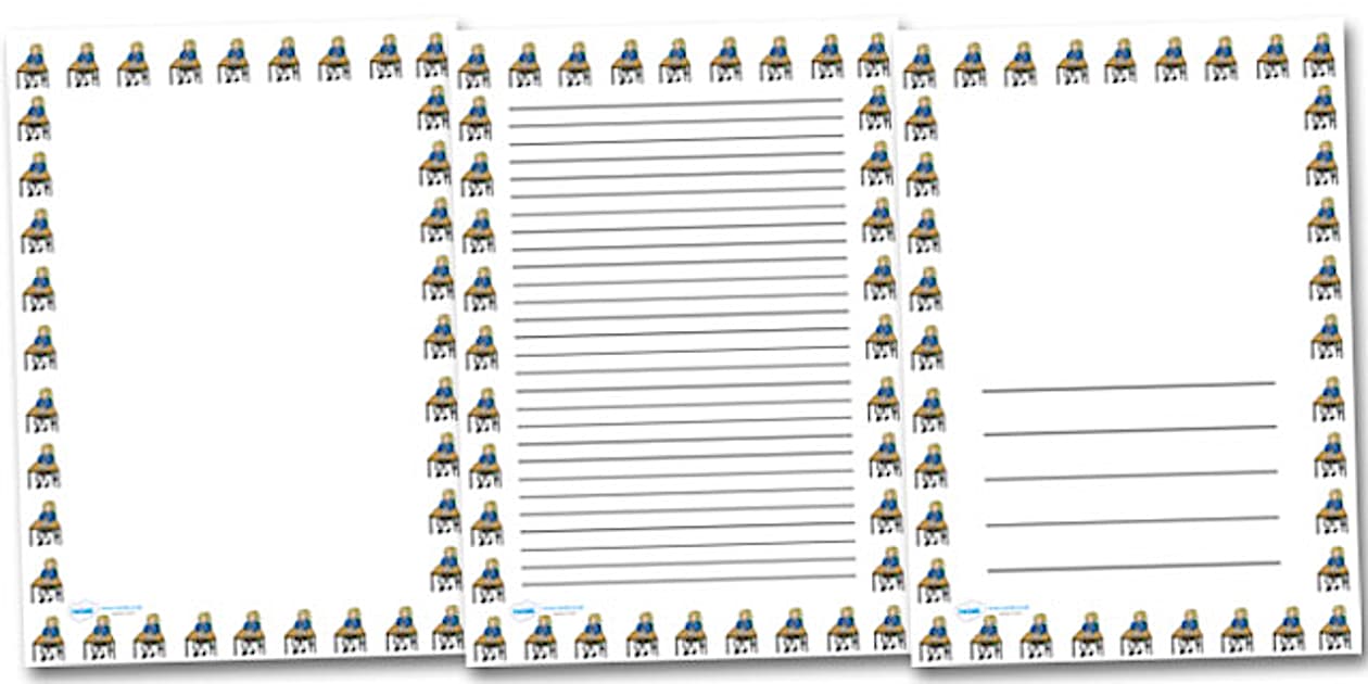 Work Sheet Portrait Page Borders- Portrait Page Borders