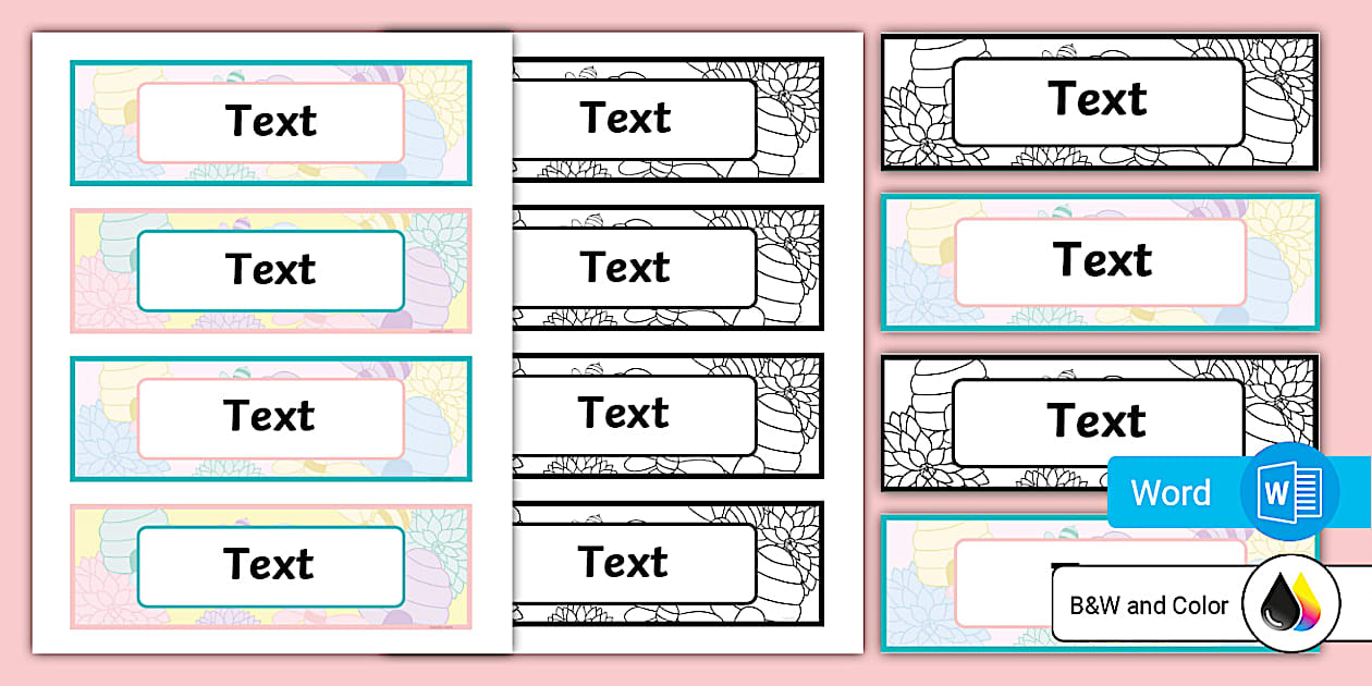 Editable Pastel Bee Theme Labels (teacher made) - Twinkl