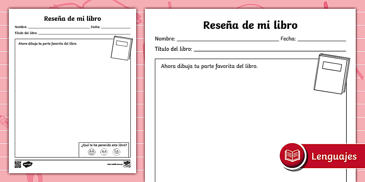 Hoja de Actividad: Mi reseña de un libro