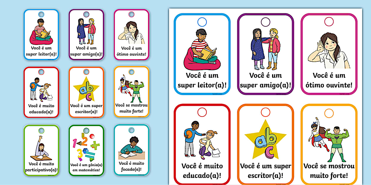Cartões de incentivo e reconhecimento do aluno - Twinkl