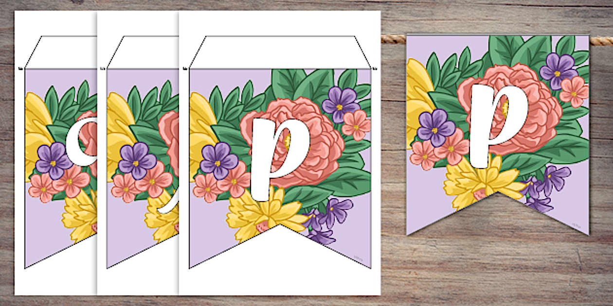 Floral Mother's Day Bunting | Twinkl Party
