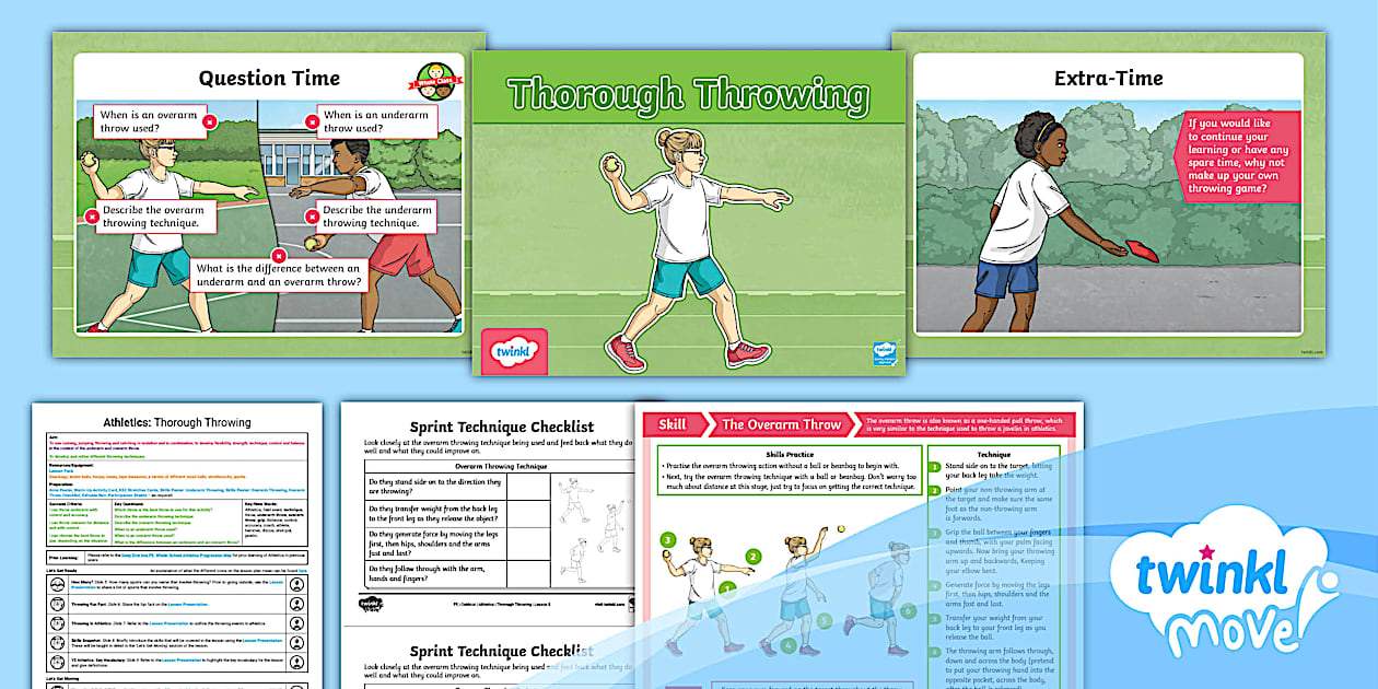 Overarm Throwing Lesson - KS2 PE Planning - Twinkl Move