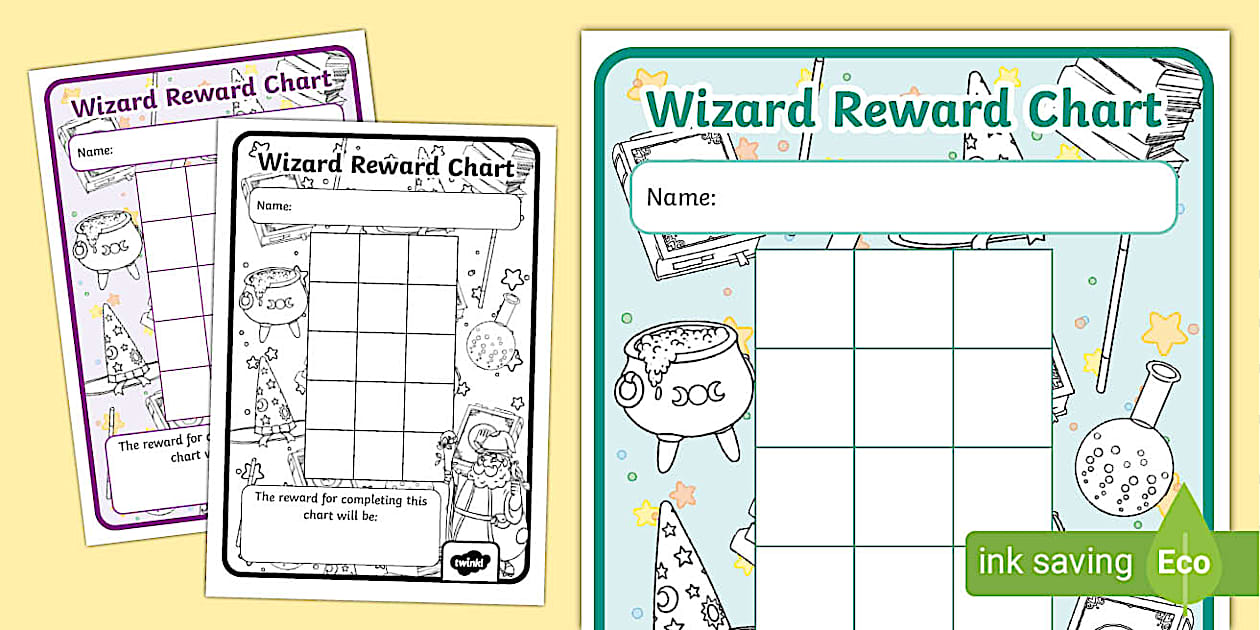 Wizard Reward Chart (Teacher-Made) - Twinkl