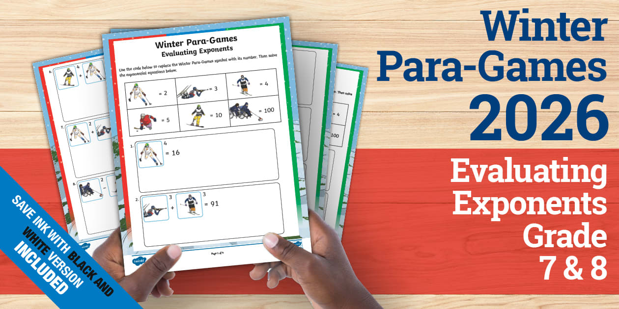 Winter Para-Games Math Activity