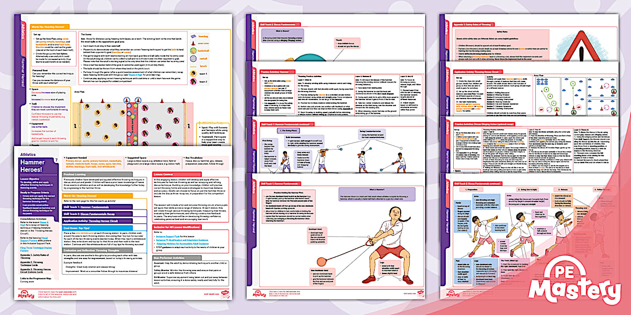 PE Mastery: Year 6 Athletics Lesson 7 - Hammer Heroes!