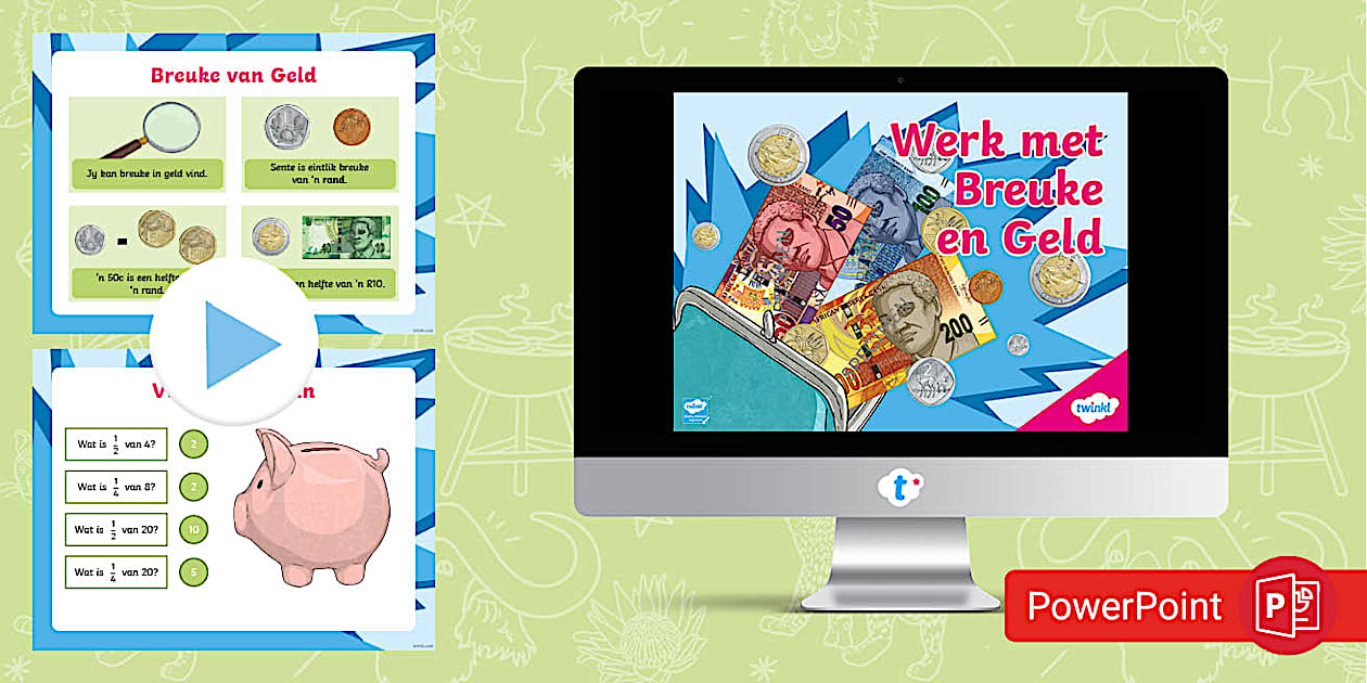 Werk met Breuke en Geld - Powerpoint (teacher made) - Twinkl