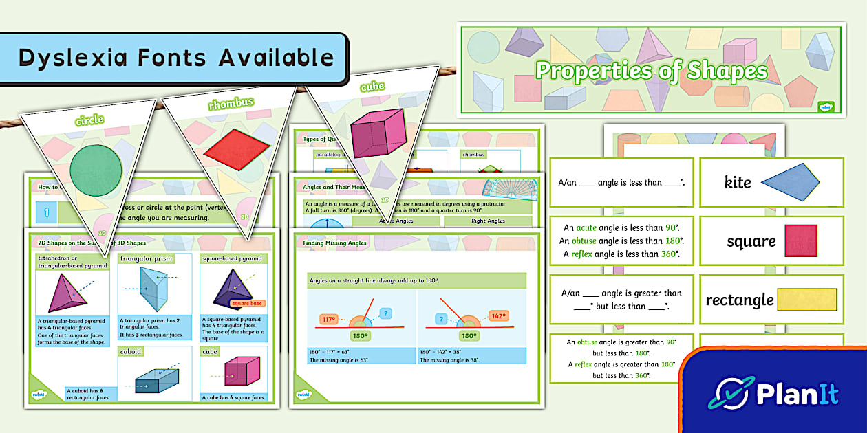 PlanIt Maths Y5 Properties of Shapes Display Pack - Twinkl